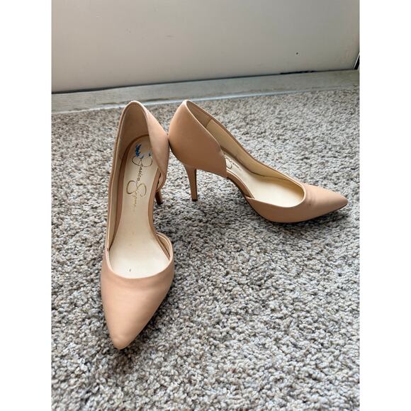 Jessica Simpson | Shoes | Jessica Simpson Cutout Nude Pump 65 | Poshmark